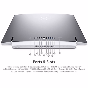 2021 Dell Inspiron 7700 27 All-in-One Desktop, 27" FHD Touchscreen, i7-1165G7, 16GB RAM, 512GB SSD + 1TB HDD, Webcam, WiFi 6, Bluetooth 5, Wireless Keyboard and Mouse, Win 10 Home (Renewed)