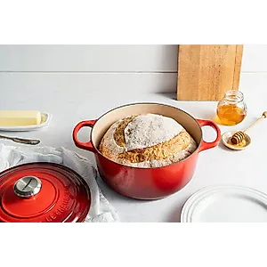 Le Creuset Enameled Cast Iron Signature Round Dutch Oven, 7.25 qt., Cerise