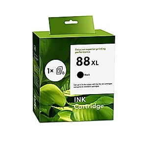 88XL Black Ink Cartridge | Replacement for HP 88XL Ink Cartridges Black Works with Pro K5300 K5400 K5456z K550 K550dtn K550dtwn K8600 K8600dn L7380 L7480 L7500 L7550 L7555 L7580 Printer | C9396AN