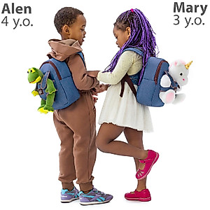 Naturally KIDS Unicorn Backpack, Unicorn Toys for Girls Age 4-6, Toys for 3 Year Old Girl Gifts Birthday