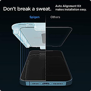 Spigen Tempered Glass Screen Protector [GlasTR EZ FIT] designed for iPhone 12 Pro Max (2020) [6.7 inch] [Case Friendly] - 2 Pack