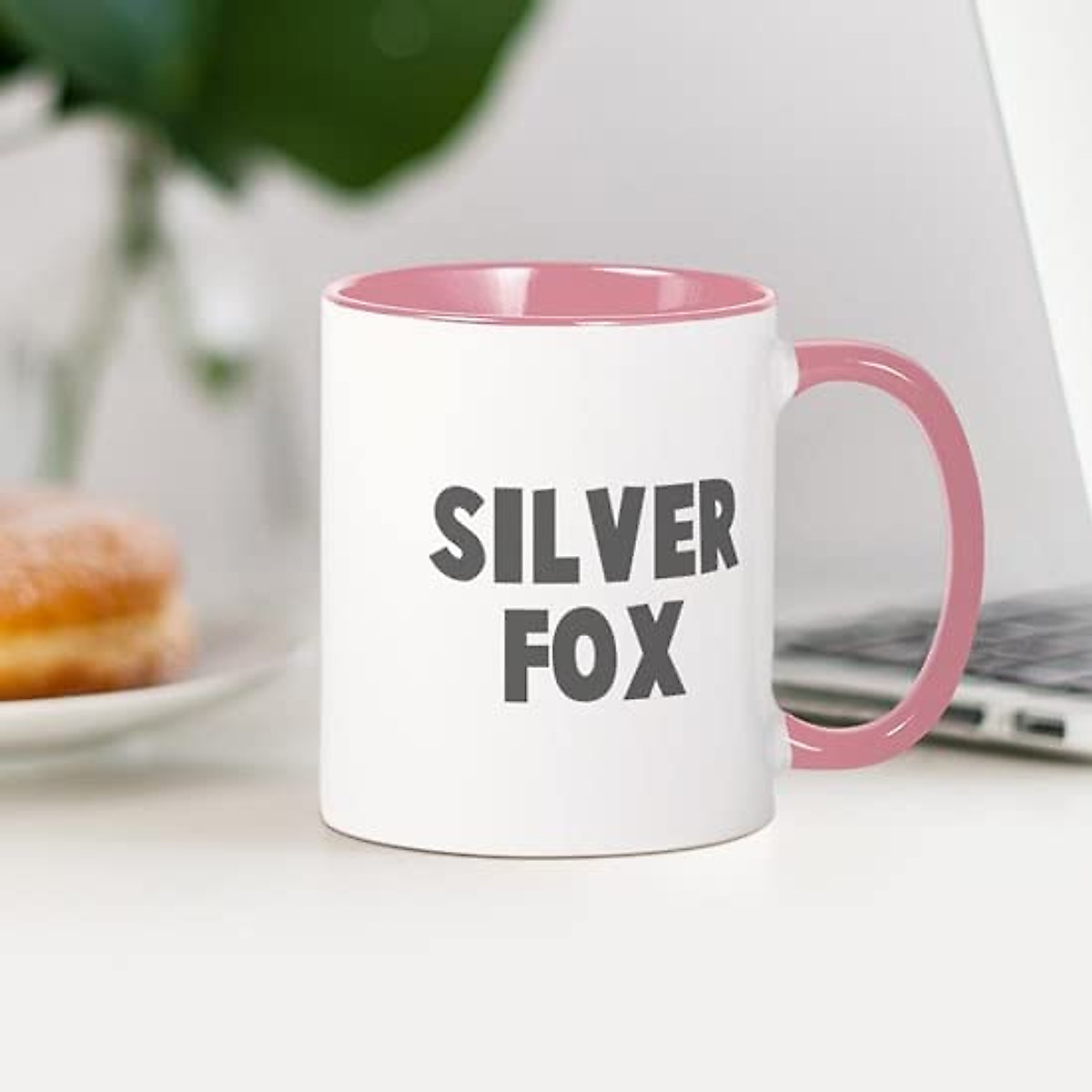 CafePress Silver Fox Mugs Ceramic Coffee Mug, Tea Cup 11 oz