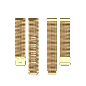 Chofit Metal Mesh Stainless Steel Loop Compatible with HGYPK F57L Watch Band for Women&Men Wristbands Bracelet Adjustable Band Strap Replacement Bands for HGYPK F57L Smartwatch (Gold)