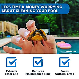 HYDROTOOLS BY SWIMLINE ORIGINAL 70200 FrogLog Animal Saving Escape Ramp For Pools & Spas | For All Small Animals Entering The Pool | Heavy Duty Material & Long Lasting | Reduces Pool Maintenance