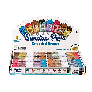 Raymond Geddes Sunday Pops Kneadable Erasers (Pack of 48)