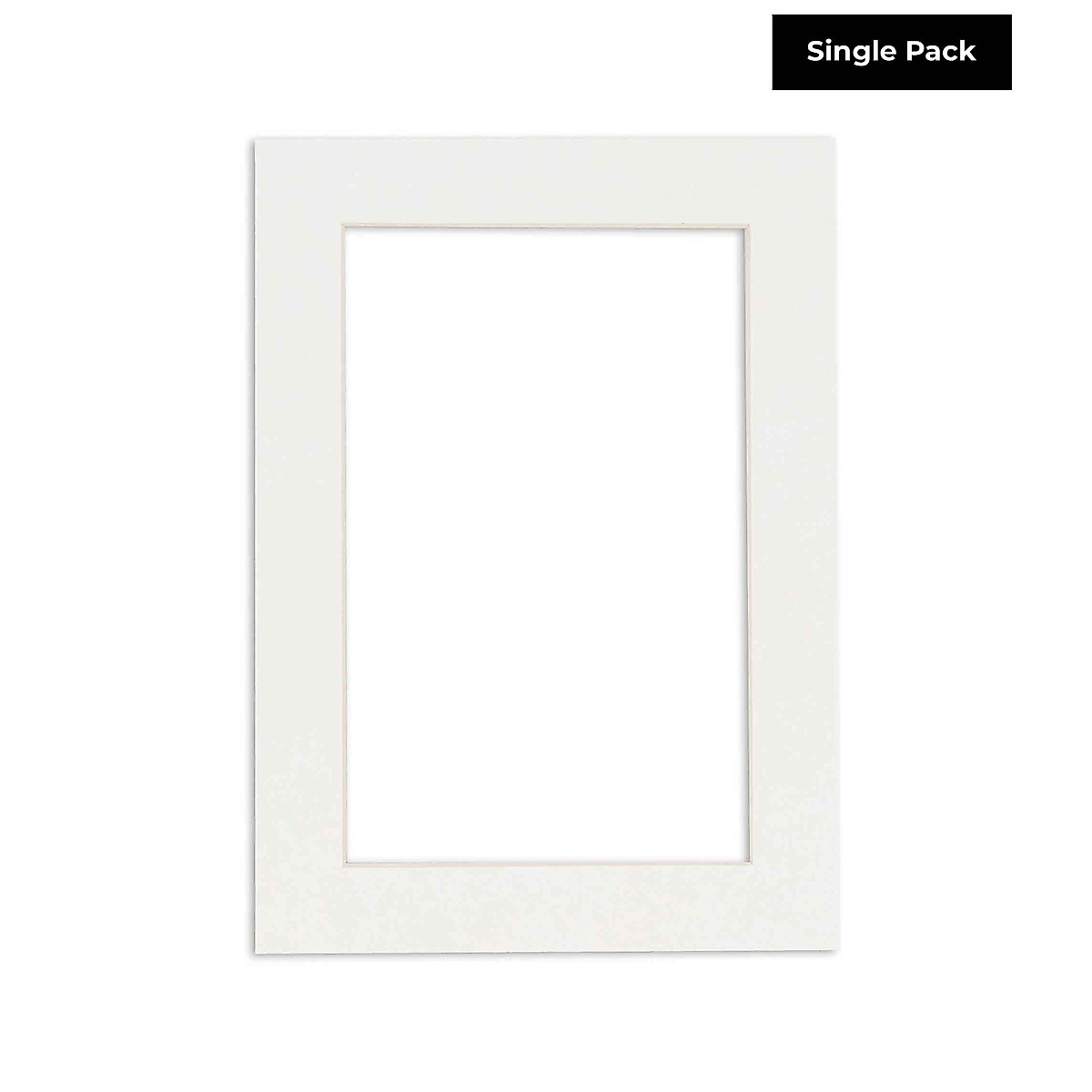 12x18 Mat Bevel Cut for 10x16 Photos - Acid Free Textured White Precut Matboard - For Pictures, Photos, Framing - 4-ply Thickness