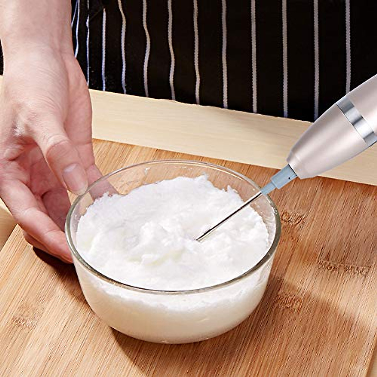 Foam Maker Electric Milk Mixer, Egg Beater, Coffees, Smoothies Whipped Cream for Home Kitchen