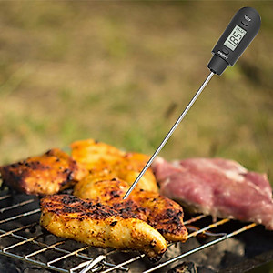 Efeng Candy Thermometer Spatula,Digital Cooking Thermometer with Pot Clip – Silicon Spatula with Meat Thermometer, Instant Read Thermometer Spatula for Candy,Chocolate,Grill Meat Cooking
