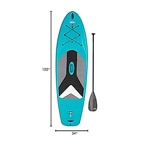 Lifetime Horizon 100 Hardshell Stand-Up Paddleboard (Paddle Included), Teal