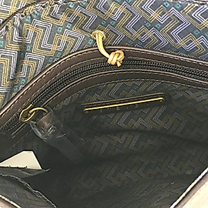 Steven By Steve Madden Zelda Patchwork Clutch Crossbody, Brown Multi