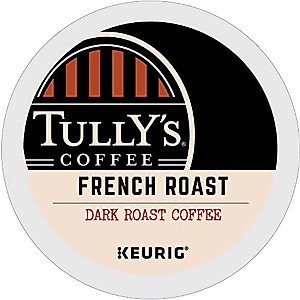 Tully's Coffee French Roast Keurig Single-Serve K-Cup Pods, Dark Roast Coffee, 12 Count
