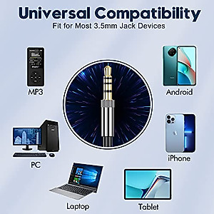 Yatloml Wired Earbuds with Microphone, in Ear Headphones with Heavy Bass&Noise Isolating, High Sound Quality in-Ear Earphones Compatible with iPod, iPad, MP3, Android Phones and All 3.5mm Jack-Silver