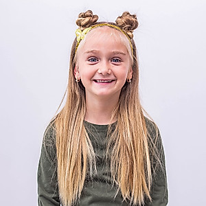 FROG SAC 4 Butterfly Headbands for Girls, Adjustable Non Slip Glitter Headband for Kids, Cute Nonslip Little Girl Hair Accessories, Thin Head Band Hairbands