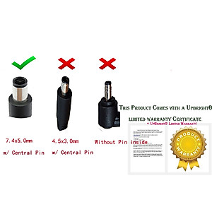 UpBright New 19.5V AC/DC Adapter Compatible with Dell S2415H S2715H P2314T P2314Tt P2714T S2317HJ LED LCD Monitor 19.5VDC DC19.5V Power Supply Cord Cable Charger PSU