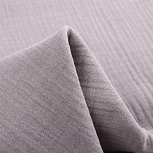 Double Gauze Cotton Fabric for Apparel, Swaddles, Crafts, Home, Photoshoots, DIY by The Yard (Grey)