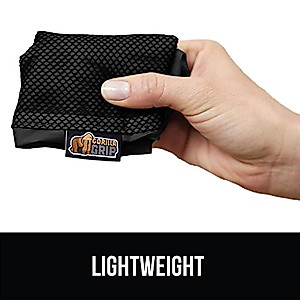 Gorilla Grip 6 Set Packing Cubes, Travel Essentials for Suitcases, Breathable Mesh Organizer Bags for Clothes, Toiletries, Shoes and Laundry, Luggage and Backpack Carry On Airplane Accessories, Black