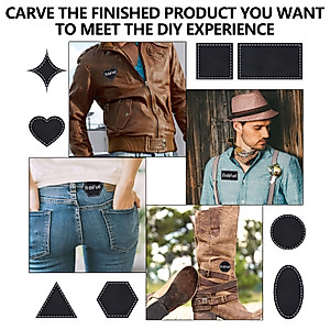 Frddiud Laserable Leather Sheets, 12" x 24"Laserable Leatherette Patch, CO2 Laser Engraving Supplies, Faux Leather for Crafting Tools,Leather Wallets (Black/Silver)