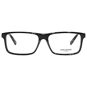 Saint Laurent SL483 004 Eyeglasses Men's Black Full Rim Rectangle Shape 58mm
