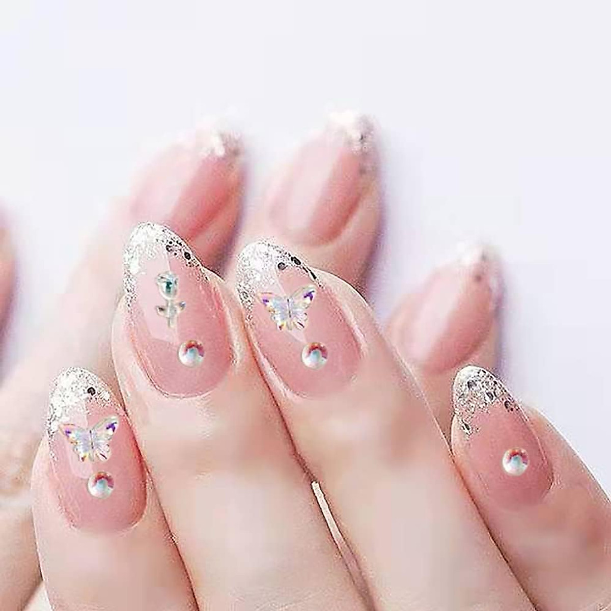 WUIOS Face Gems Stick on Eyes Face Body Rhinestones for Women Body Face Eyes Gems Crystals Rhinestone Gems Stickers for Face Eye Makeup Taylor Gems (Butterflies)