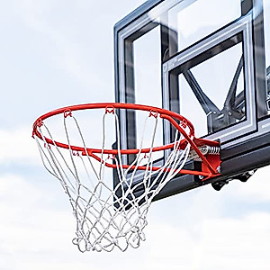 Lifetime 1084 Height Adjustable In Ground Basketball System, 50 Inch Shatterproof Backboard