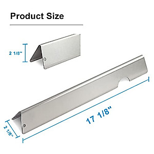 Zemibi Grill Flavorizer Bars Replacement for Weber 66030, 66033, Weber Genesis II LX 400 Series ...