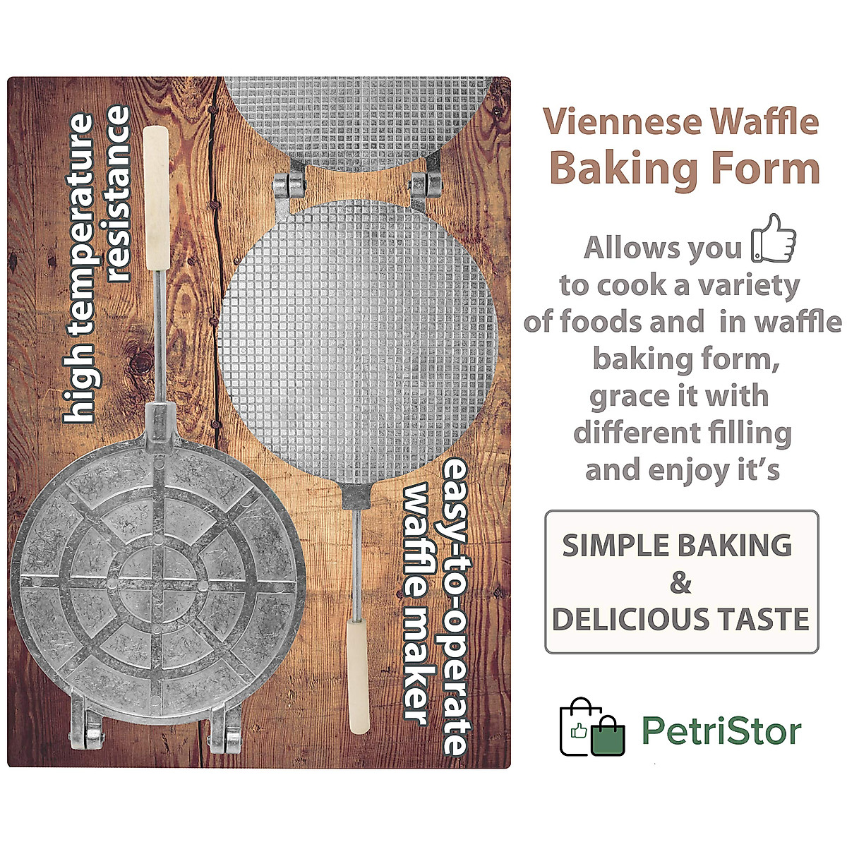 Waffle Maker - Waffle Cone Maker - Krumkake Iron - Wafer Maker - Waffle Makers - Waffle Cone Maker Machine - Stroopwafel Maker - Ice Cream Cone Maker - Wafer Iron - Stroopwafel Iron - Вафельница