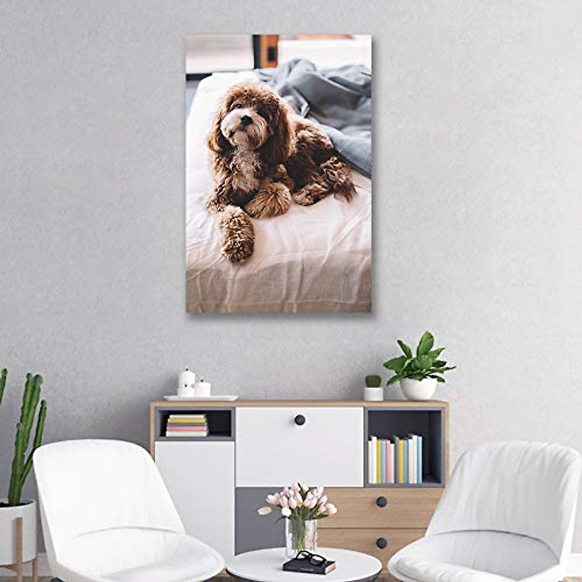 H5print Custom Canvas Prints Personalized Wall Art with Your Pet Photos/Pictures Digitally Printed - 10x8inches