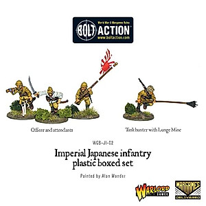 Wargames Delivered Bolt Action Miniatures - Japanese Infantry Troop Set, World War 2 Miniatures, Action Figures 28mm Scale Army Men for Miniature Wargame by Warlord Games