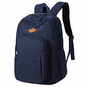 abshoo Classical Basic Womens Travel Backpack For College Men Water Resistant Bookbag (Navy)