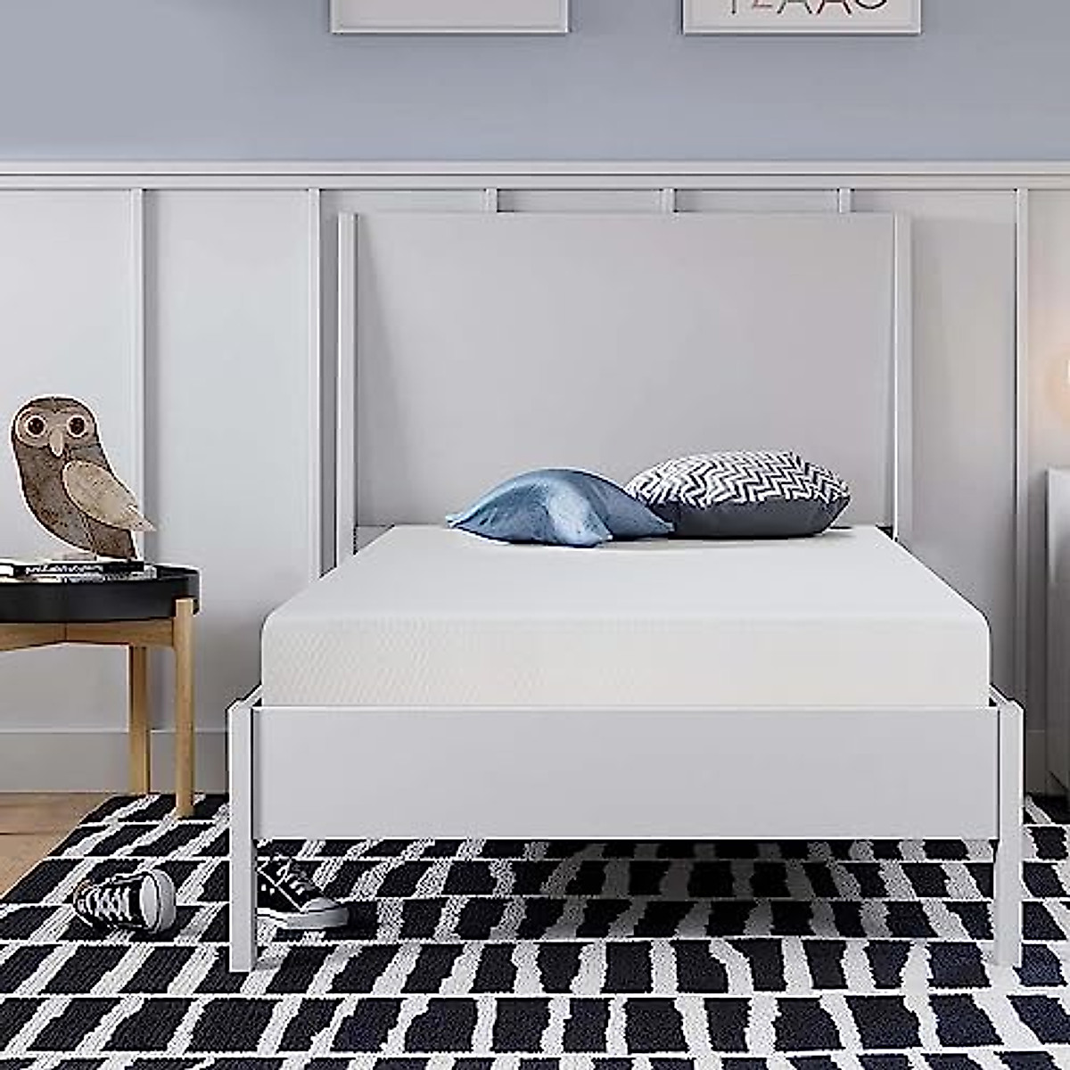 Dopinmin Full Size 6 Inch Gel Memory Foam Mattress Medium-Firm Mattress for Pressure Relief & Cooler Sleep, Mattress for Kids Adults Guest Room CertiPUR-US Certified, Bed in a Box