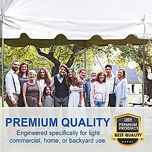 Party Tents Direct 20'x40' Canopy Tent, Weekender Canopy Pole Tent, Easy Up with Heavy Duty PVC White Top, 160 Person Capacity, Outdoor Canopies, Tents for Parties, Weddings & Events