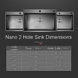 Kitchen Single Bowl Household Sink, Integrated Sink with Pull-Out Tap, Telescopic Drain Basket (Color : D, Size : 68 * 45cm)