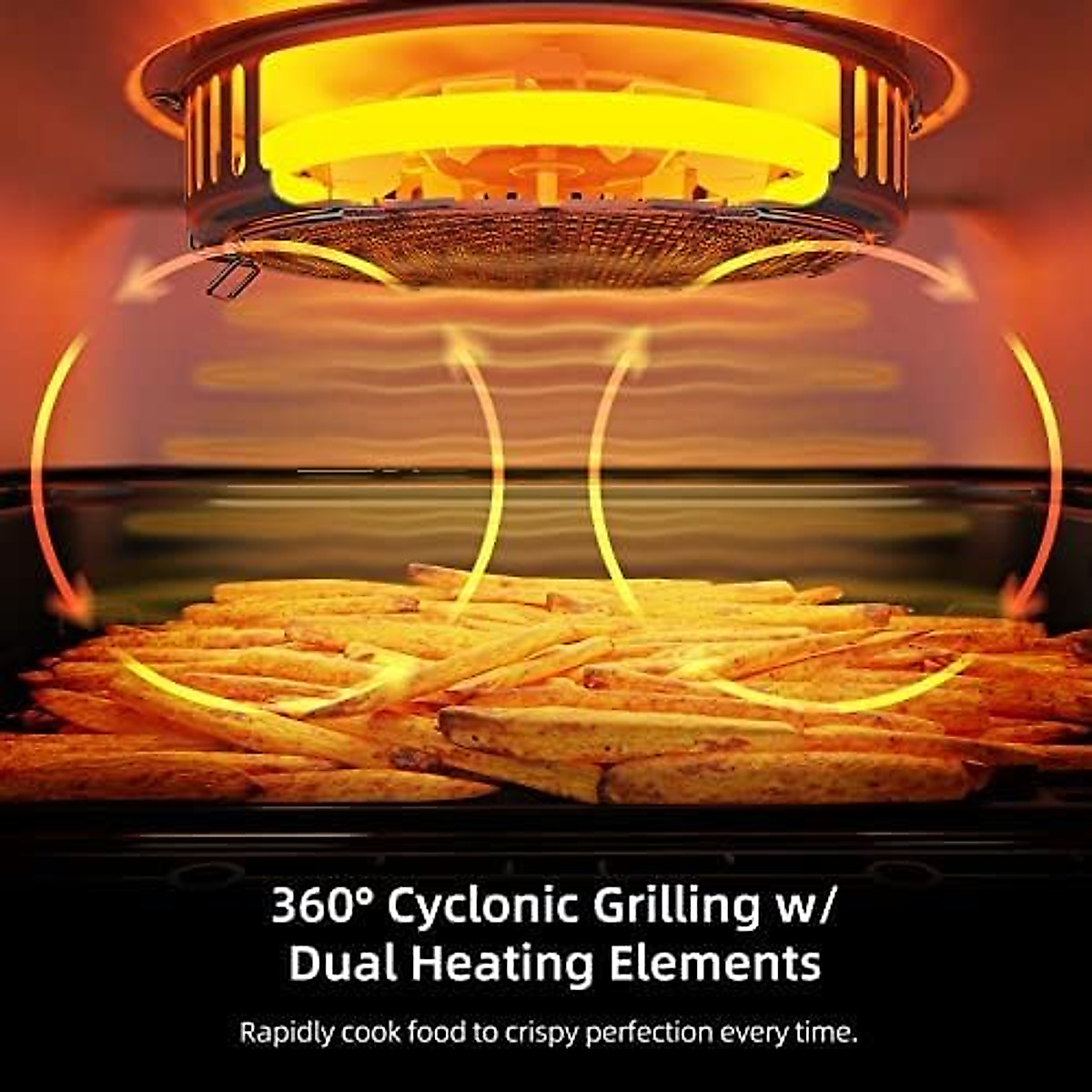 Electric Indoor Grill Air Fryer Combo,Chefavor Smokeless 11 QT 7-in-1 with Broil, Roast, Bake, Crisp, Dehydrate, Preheat, Smart Thermometer, Extra Large Capacity with Viewing Window, Black