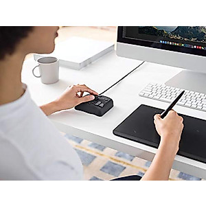 Upgraded Tourbox NEO Photo and Video Editing Console, Advanced controller with customized creative inputs to simplify and optimize the Adobe Photoshop, Adobe Lightroom, SAI, Premiere, and more (Black)