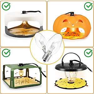 Jahy2Tech Original 18 Pcs Flea Trap Replacement Light Bulbs, Special for Flea Traps for Inside Your Home, Friendly for Kids & Pets, Warm Light