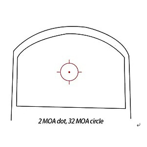 ADE Pro Series Motion Activated System IP7 Waterproof Zantitium PRO(RD3-015-PRO) Red Dot with 2 MOA Dot and 32 MOA Circle Multi Reticle System