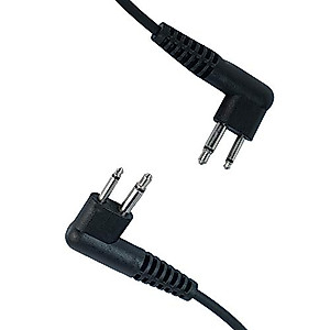 Klykon 2 Pin Motorola Ear Pieces Noise Cancelling Earpiece Headphone Overhead Headset for Motorola walkie Talkie 2 Way Radio Cls1110 Cls1410 Cp200 etc