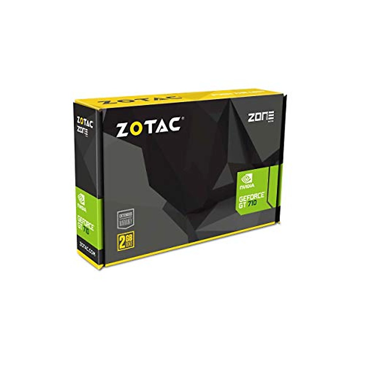 ZOTAC GeForce GT 710 2GB DDR3 PCI-E2.0 DL-DVI VGA HDMI Passive Cooled Single Slot Low Profile Graphics Card (ZT-71302-20L)