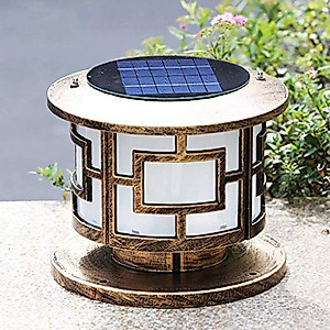 SPNEC Cylindrical Outdoor Column Lamp European Gate Exterior Post Lantern Shop Entrance Villa Home Patio Garden Light Waterproof Lighting Traditional