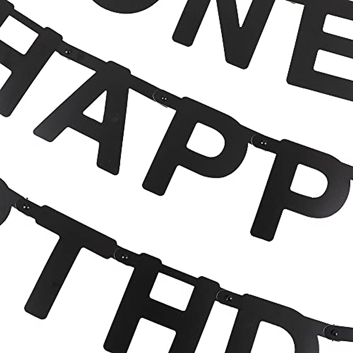 Fonder Mols Customizable Banner Letters Black DIY Kit 124 Counts Make Your Own Banner