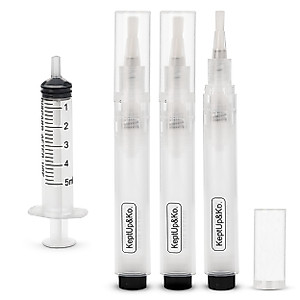 Paint Touch Up Pens Refillable - 5ml Touch Up Paint Pens for Walls | Pack of 3 Touch Up Paint Pen | Refillable Paint Pen for Touch Ups | Cabinet Touch Up Paint |Perfect Paint Touch Up Pen with Syringe