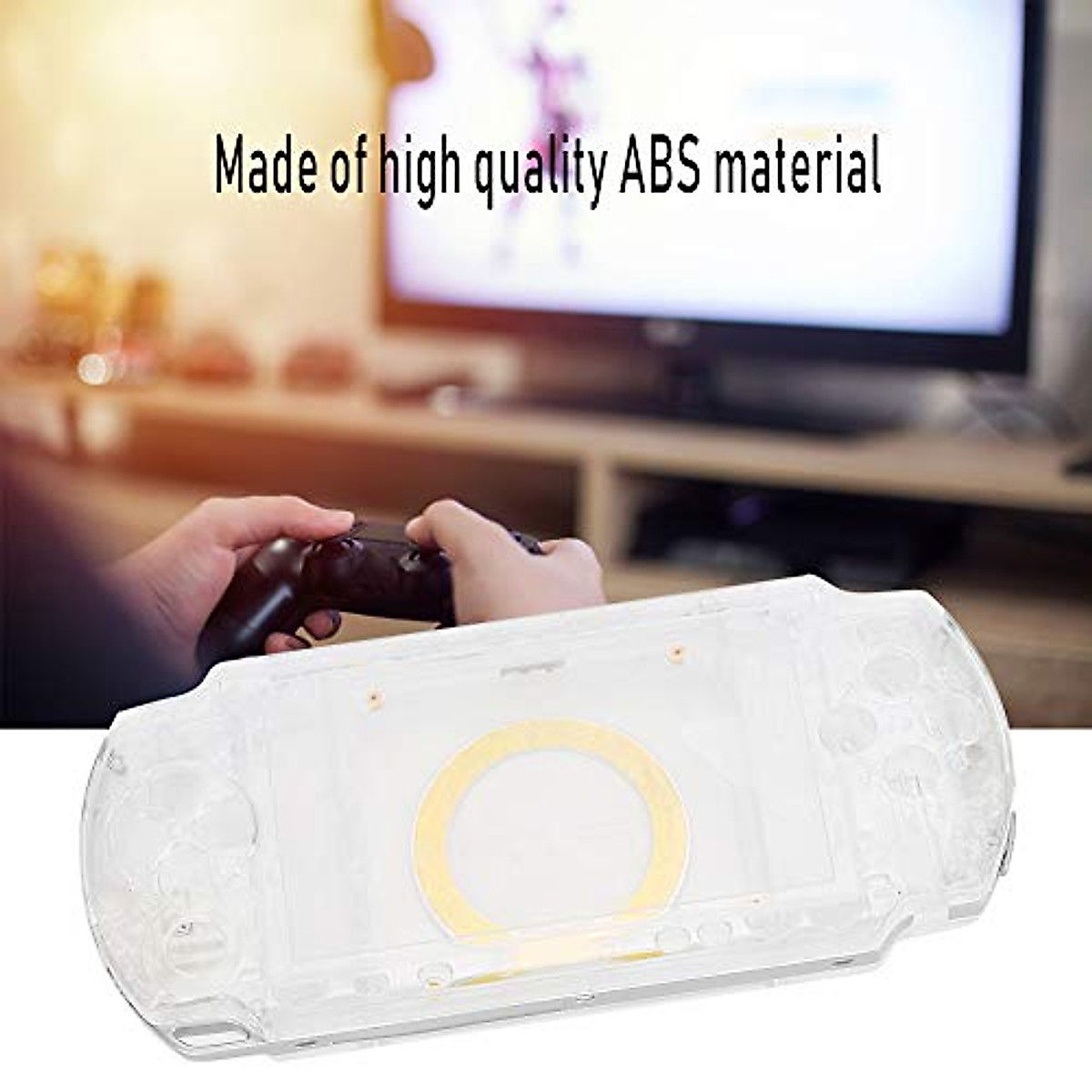 01 02 015 Console Case, Simple and Compact Game Console Replacement Shell with Screwdriver for Game Accessories(Transparent)