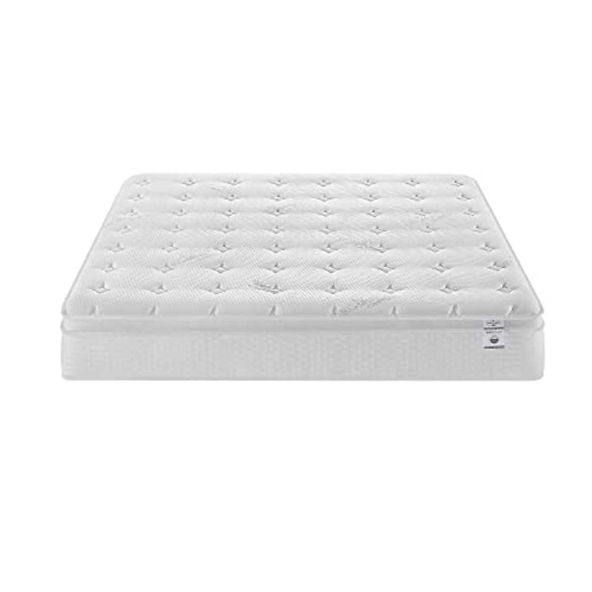 King Size Mattress - 12 Inch Cool Memory Foam & Spring Hybrid Mattress with Breathable Cover - Comfort Plush Euro Pillow Top - Rolled in a Box - Oliver & Smith