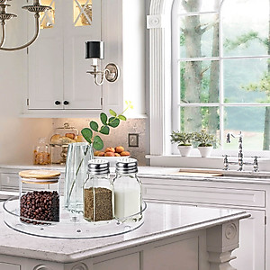 10.6inch 2 Tier Lazy Susan Organizer and 9.26inch 2 Pack Lazy Susan Tray