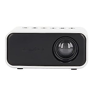 Mini Projector, HD LED Micro Mobile Phone Same Screen, 110x90x50mm Portable Projector for Laptop TV Phone Tablet(White)