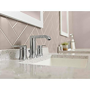 MOEN Genta 8 in. Widespread 2-Handle Bathroom Faucet in Chrome