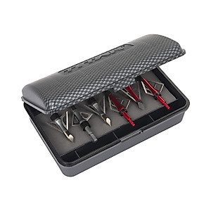 Allen Company Titan™ Broadhead Box & Caddy, Holds 6 Broadheads, Broadheads with Closed Width Up To 1-3/8 inches, Carbon Fiber