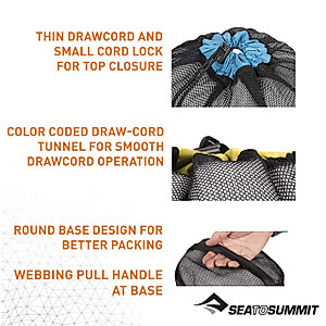 Sea to Summit Ultralight Mesh Stuff Sack 3-Piece Set, 2.5 Liter, 4 Liter, and 6.5 Liter