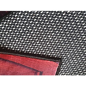 3D Vortex Rug, 3D Illusion Rug, Red Rectangular Illusion Rug, Vortex Illusion Carpet, 3D Effect, Optical Illusion (47”x70”)=120x180cm