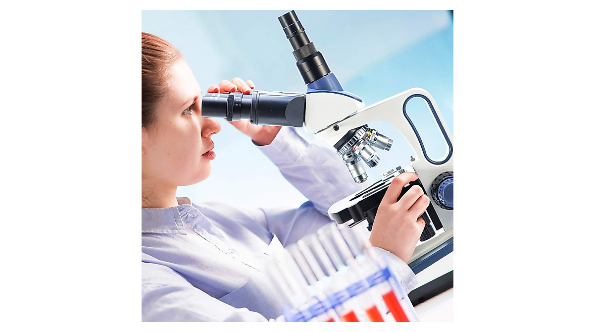 Swift SW350T Trinocular Microscope - 40X-2500X Magnification for ...